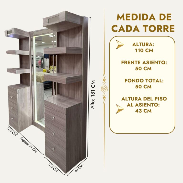 Recámara Completa Modelo Camille Luxe - Mueblería Deshanty